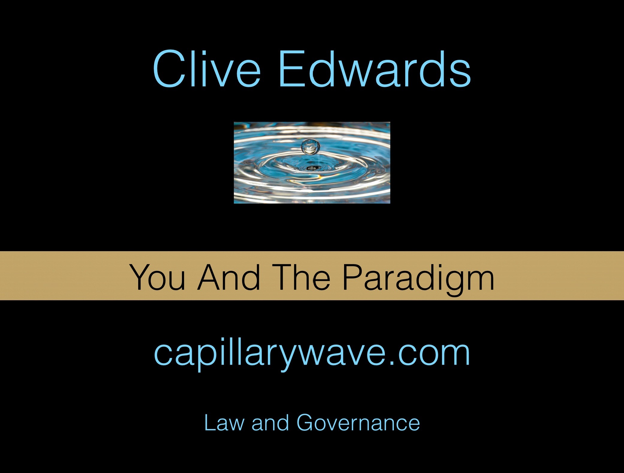 paradigm – The Capillary Wave